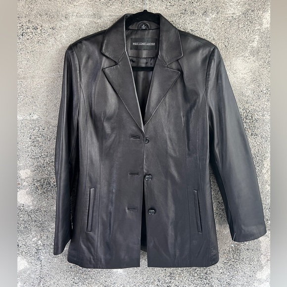 Jackets & Coats | Vintage Sleek Leather Jacket | Poshmark